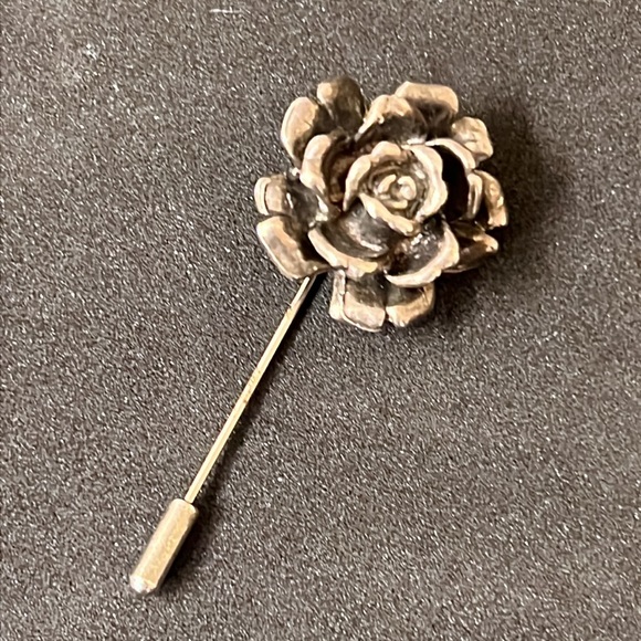 Vintage | Jewelry | Vintage Sterling Silver 3d Floral Flower Stick Pin ...